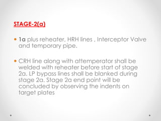 Steam blowing stages before turbine rolling | PPSX