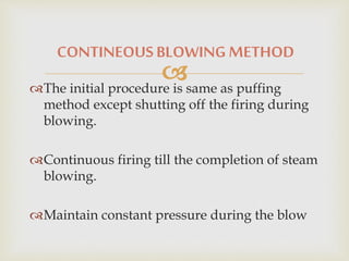 Steam blowing stages before turbine rolling | PPSX