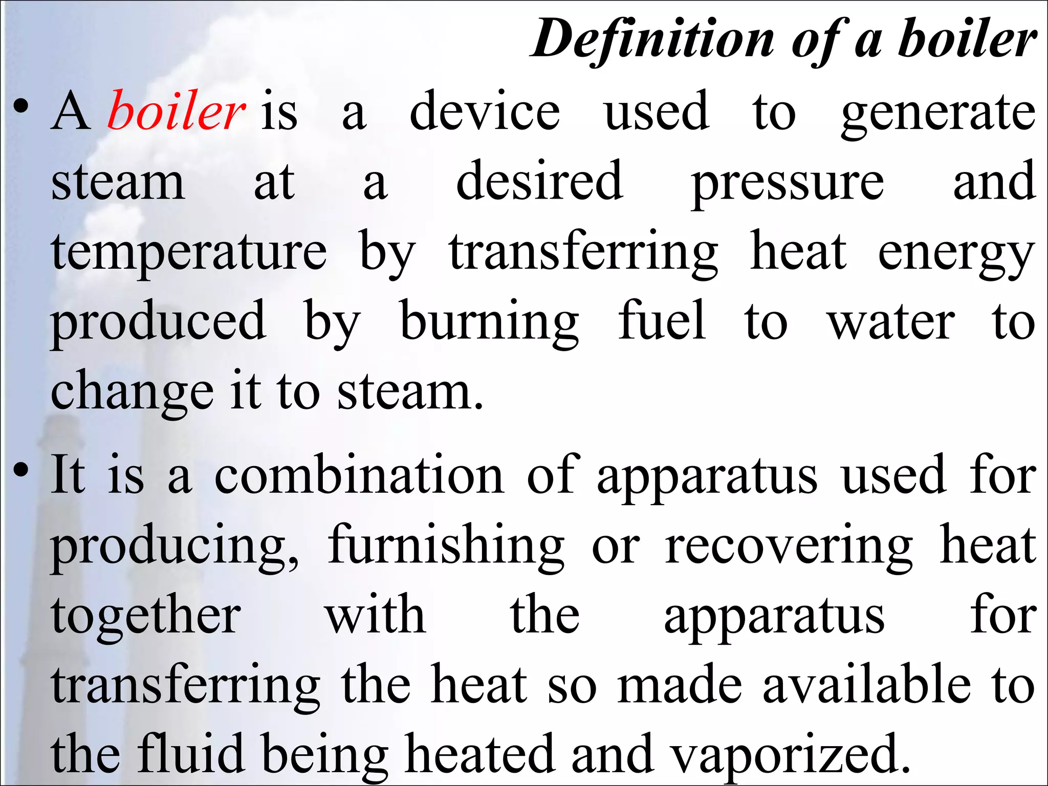 Steam Boilers OR Steam Generators | PPS