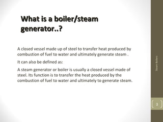 Steam boilers | PPT