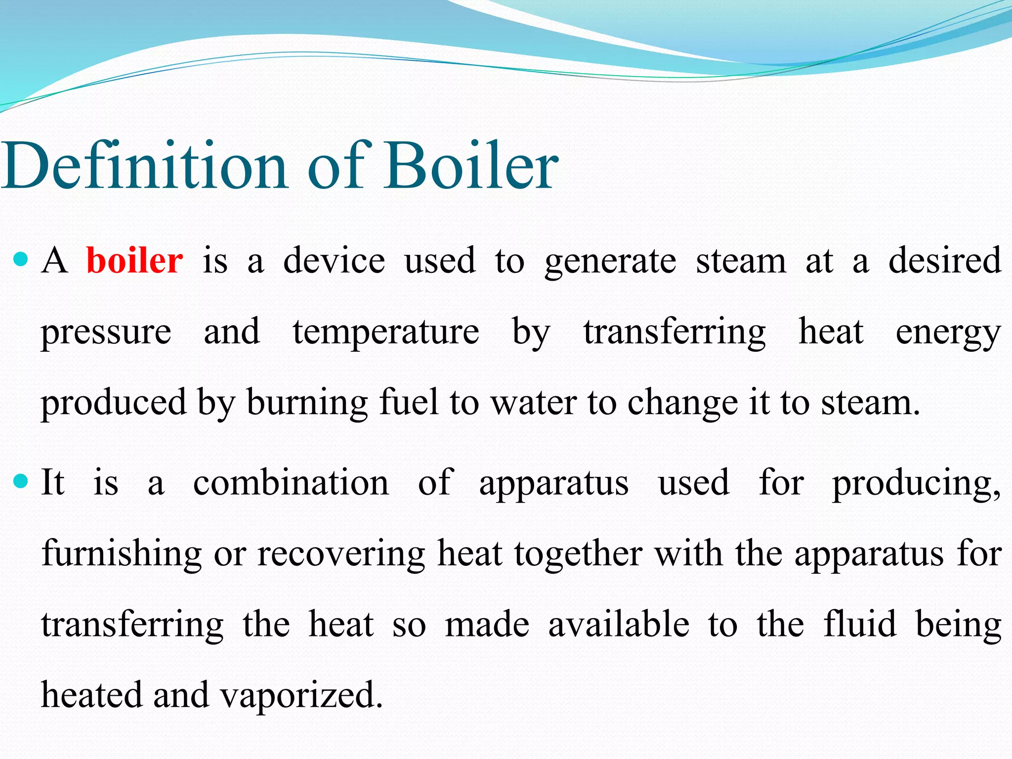 Steam boilers | PPTX