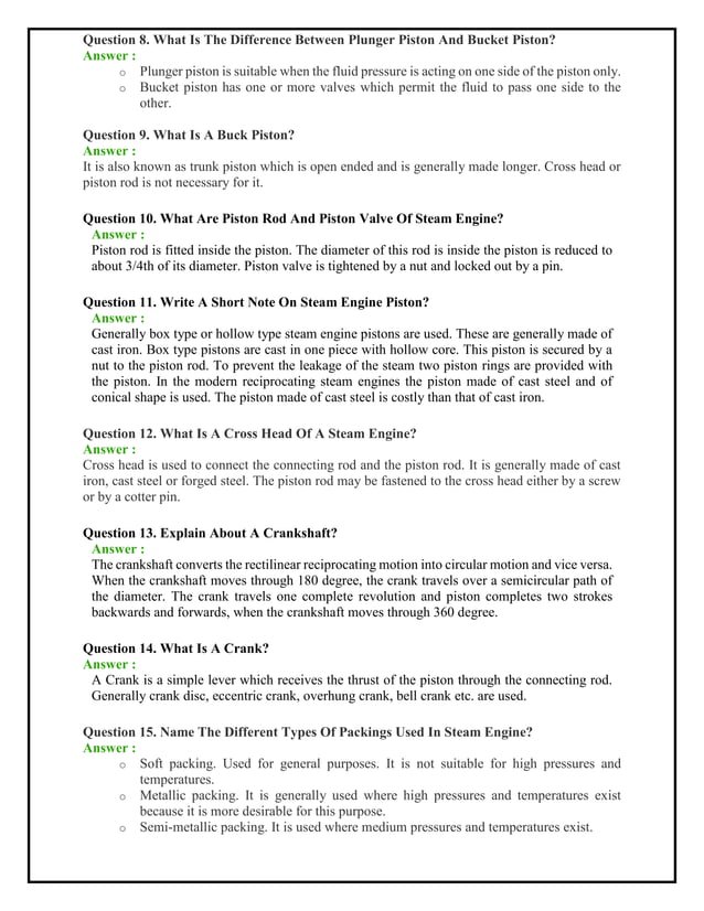Steam boilers interview questions & answers | PDF