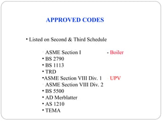 steam boiler & upv reg.ppt for manufacturer of boiler and unfired ...