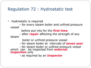 steam boiler & upv reg.ppt for manufacturer of boiler and unfired pressure vessel | PPT