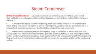 Steam condenser | PPTX
