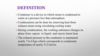 Steam condenser copy | PPTX | Power and Energy Industry | Industries