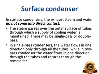 Steam condensers - Part 1 (introduction and classification) | PPT