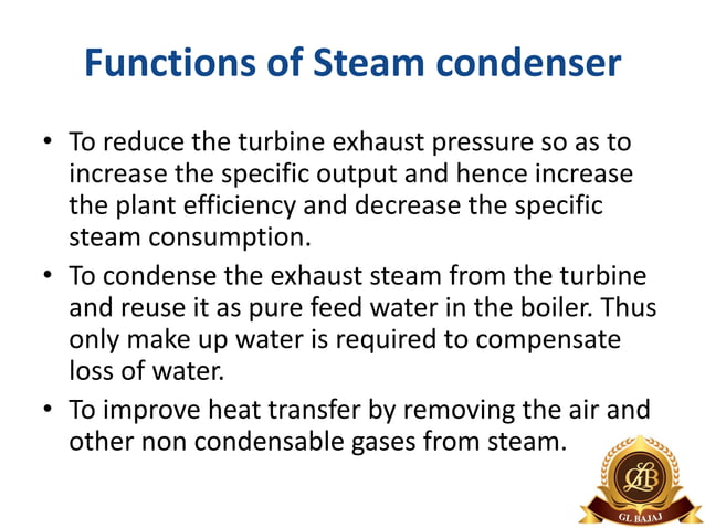 Steam condensers - Part 1 (introduction and classification) | PPT