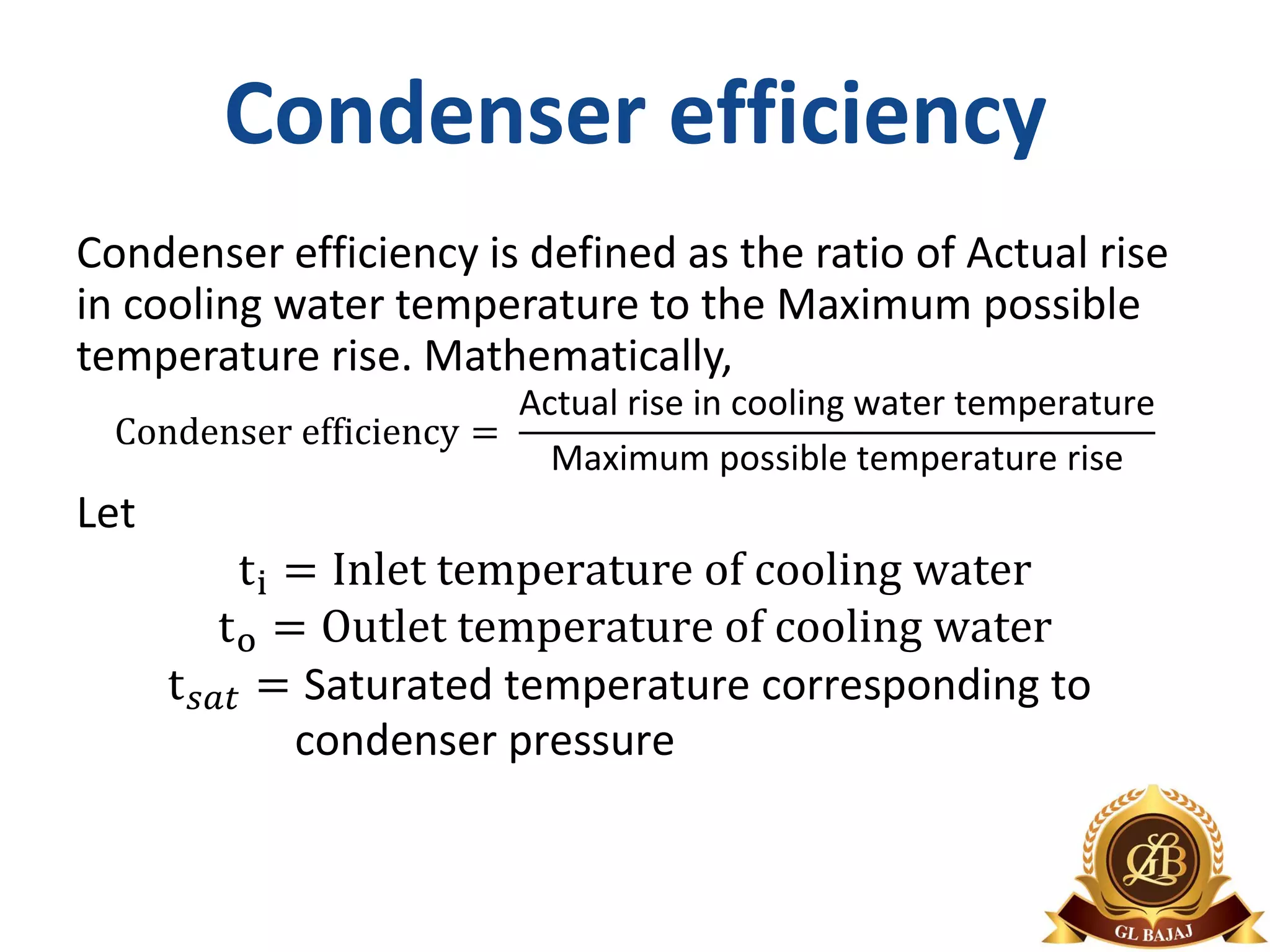 Steam condensers - Part 5 (Air leakage and Condenser Performance) | PDF