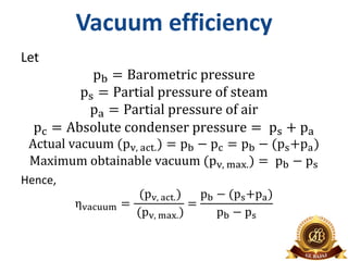 Steam condensers - Part 5 (Air leakage and Condenser Performance) | PDF
