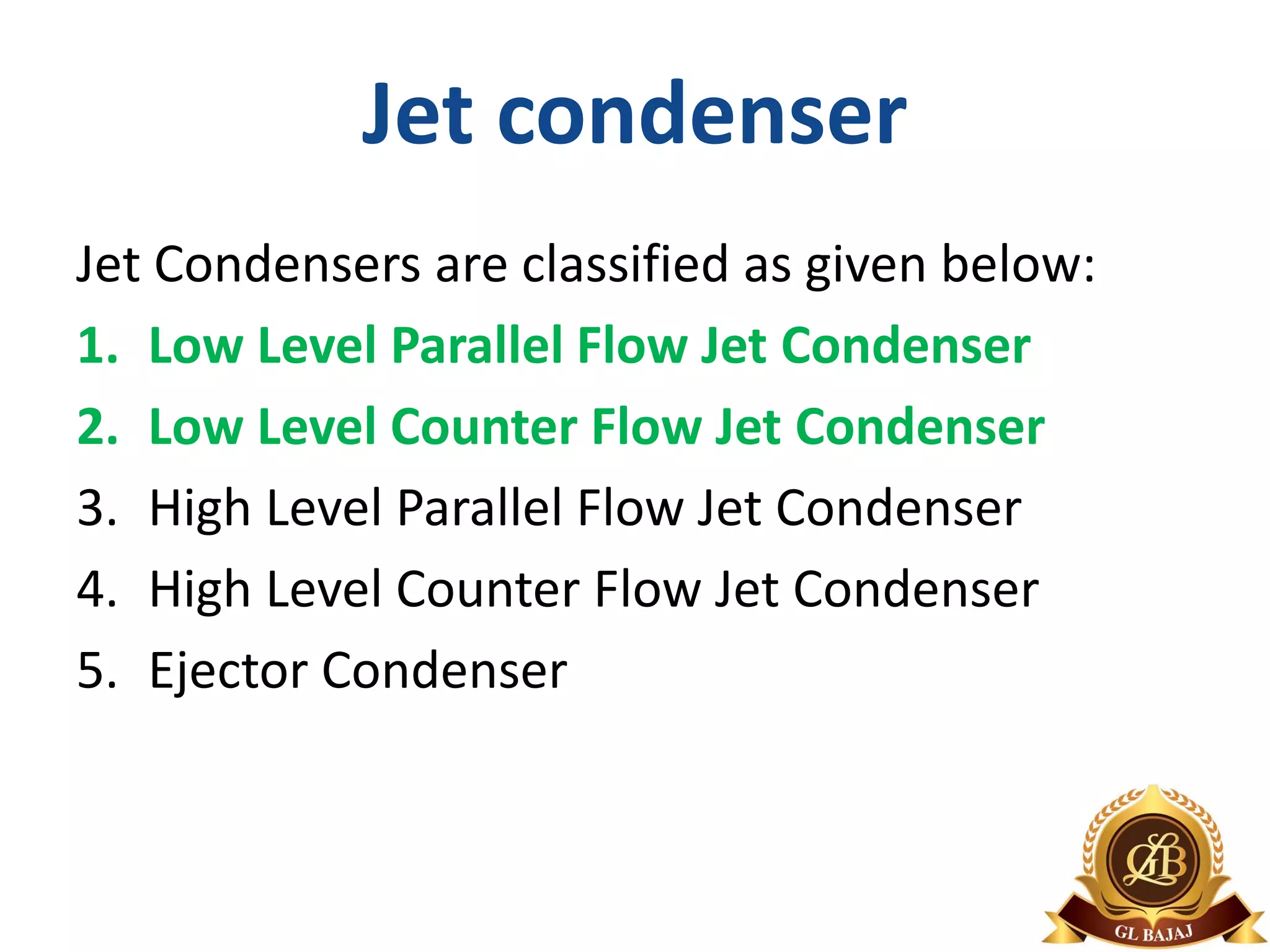 Steam condensers - Part 3 (High level jet condenser and Ejector ...