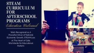 STEAM Curriculum For Afterschool Programs | PDF