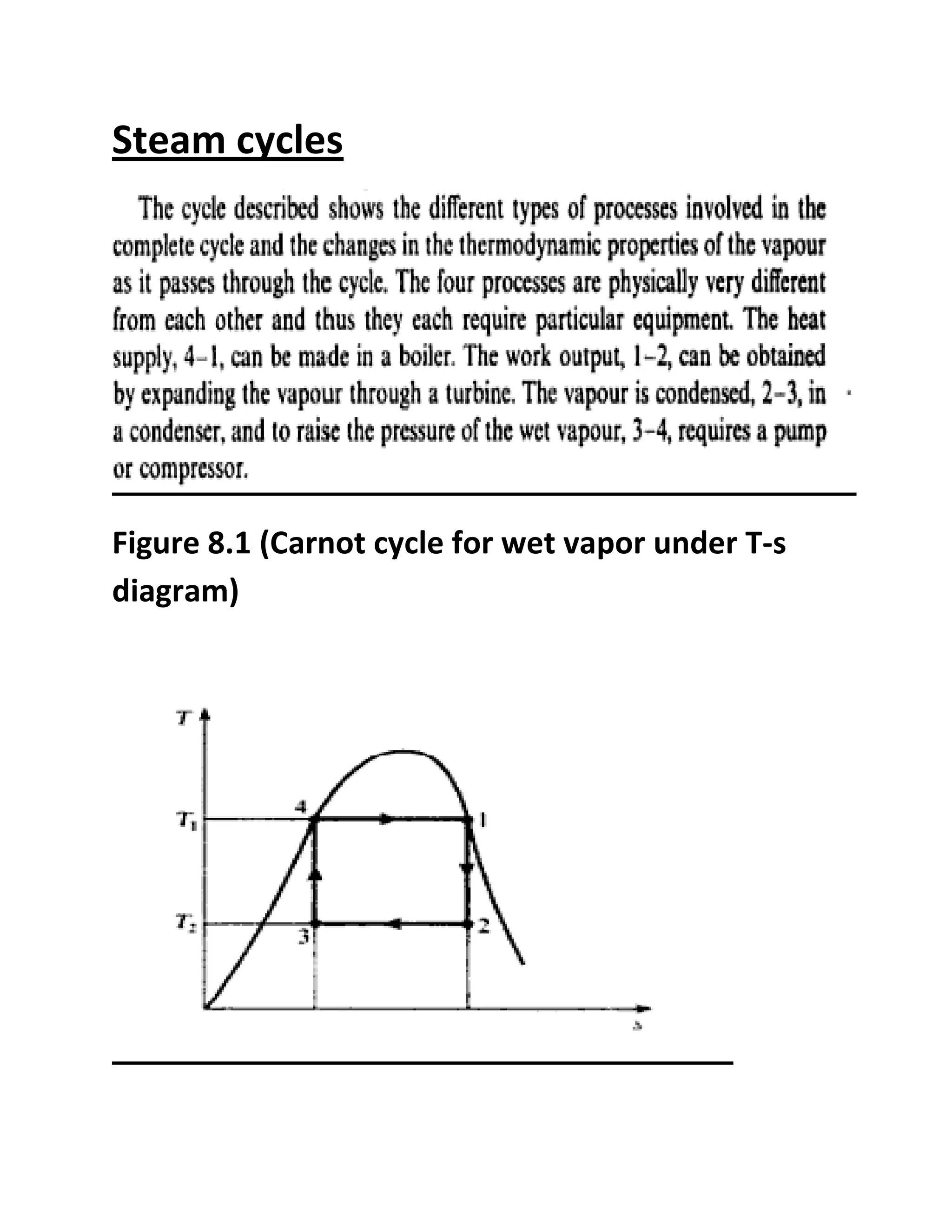 Steam cycles(rankine cycle) | PDF