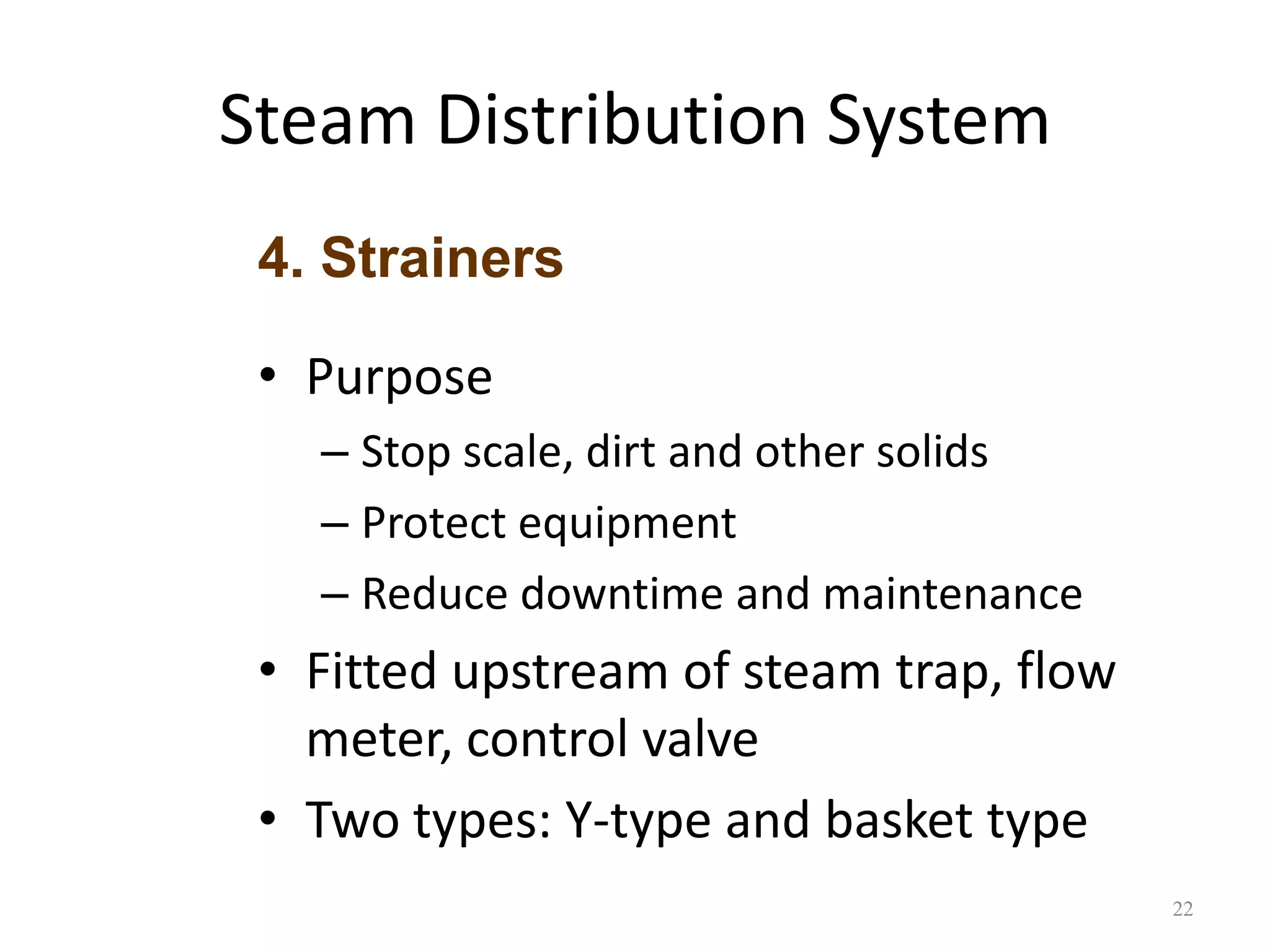 Steam distribution system, utilization and design | PDF