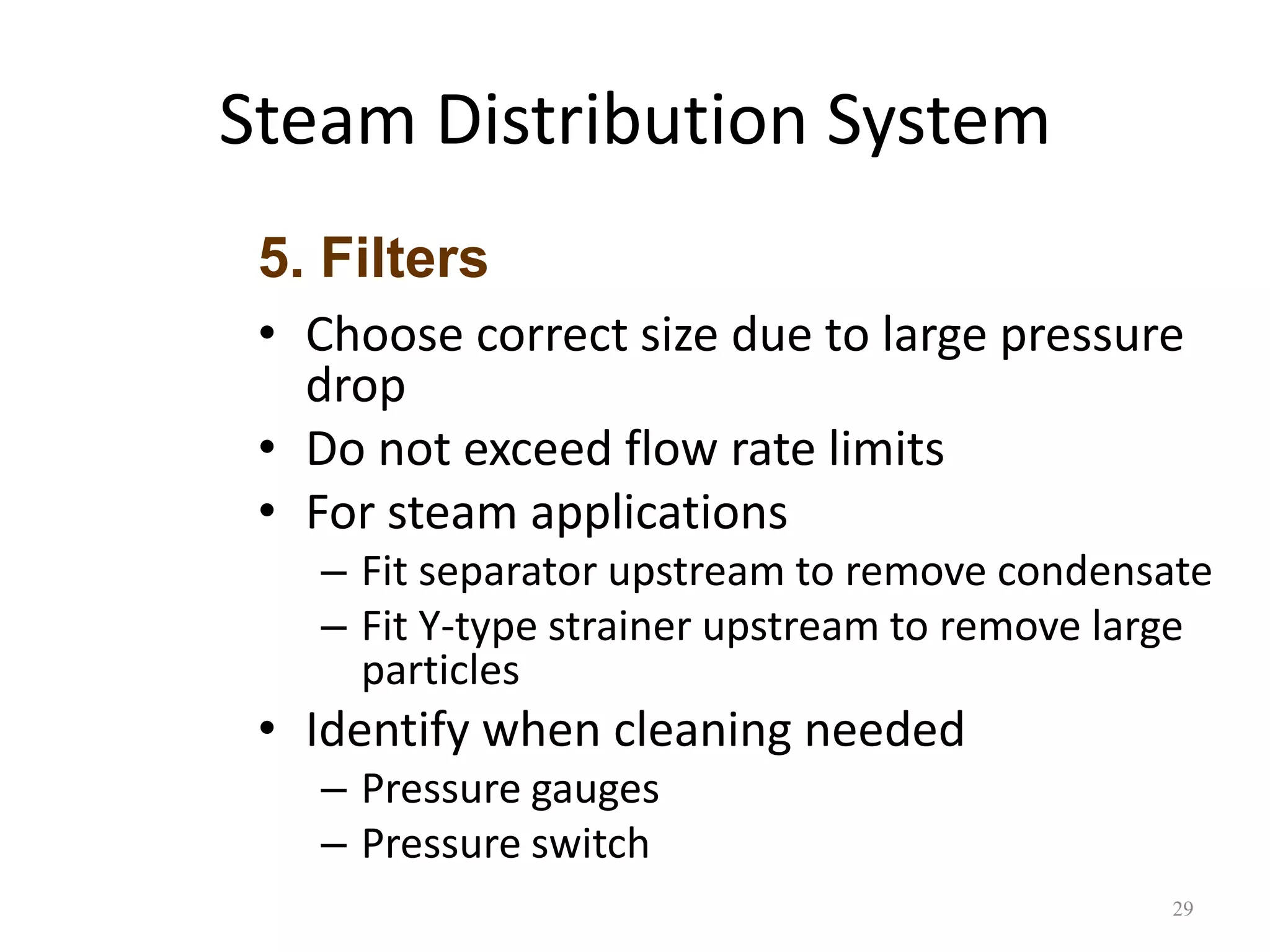 Steam distribution system, utilization and design | PDF