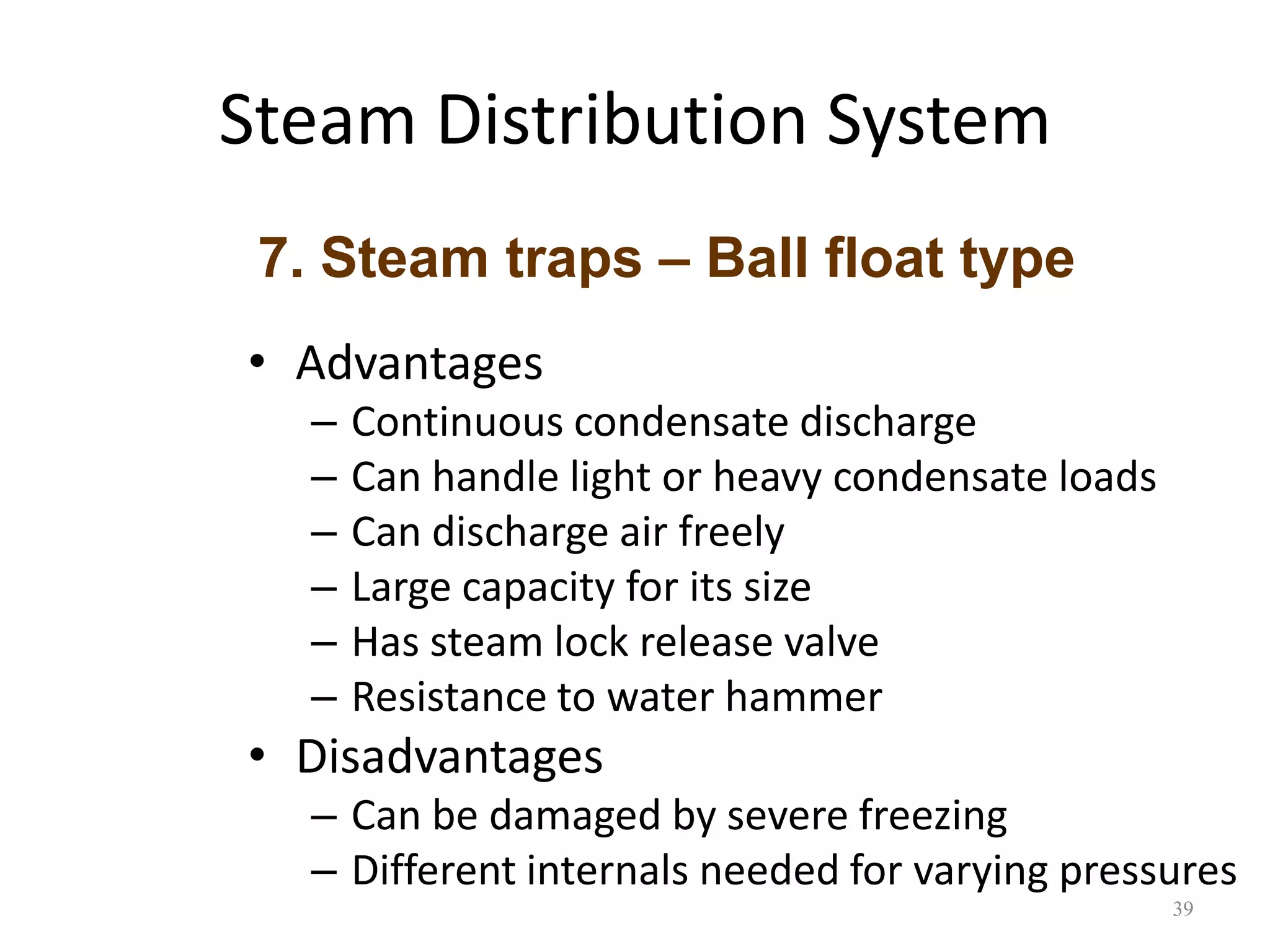 Steam distribution system, utilization and design | PDF