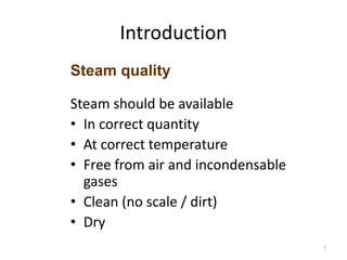 Steam distribution system, utilization and design | PDF