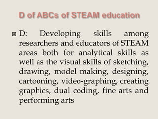 STEAM Education: Defining and ABC Poem | PPTX