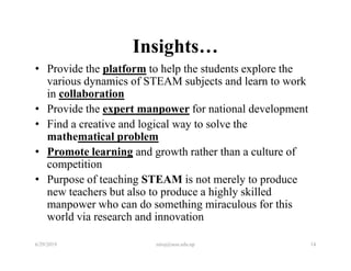 STEAM EDUCATION: AN EYE OPENING FOR 21st CENTURY EDUCATION | PDF