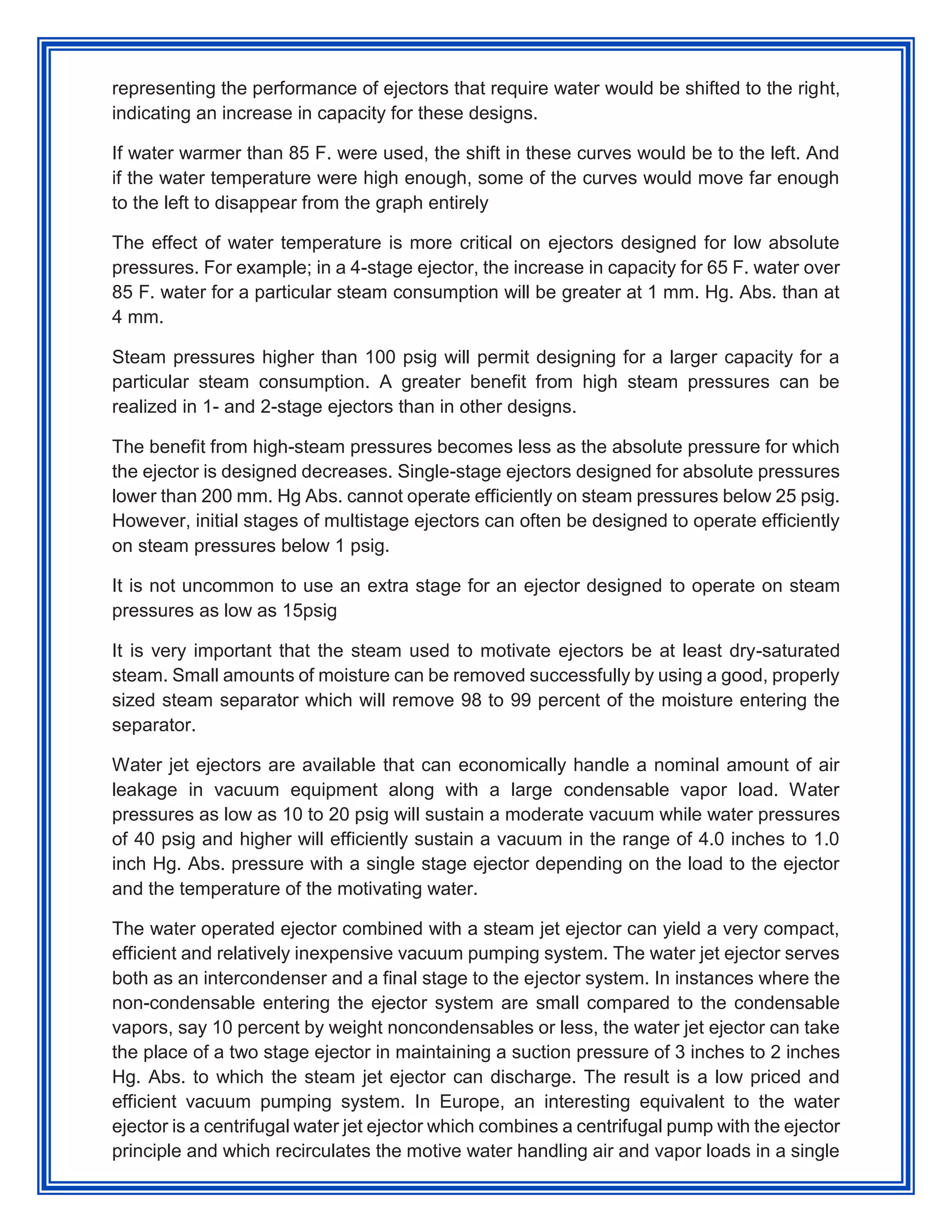 Steam ejector working principle | PDF