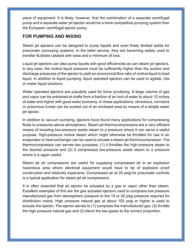 Steam ejector working principle | PDF | Physics | Science
