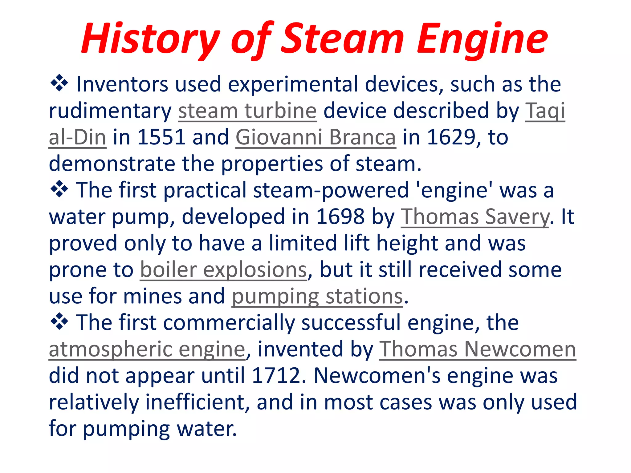 Steam engine presentation by Mohd.Mufeed. | PPTX