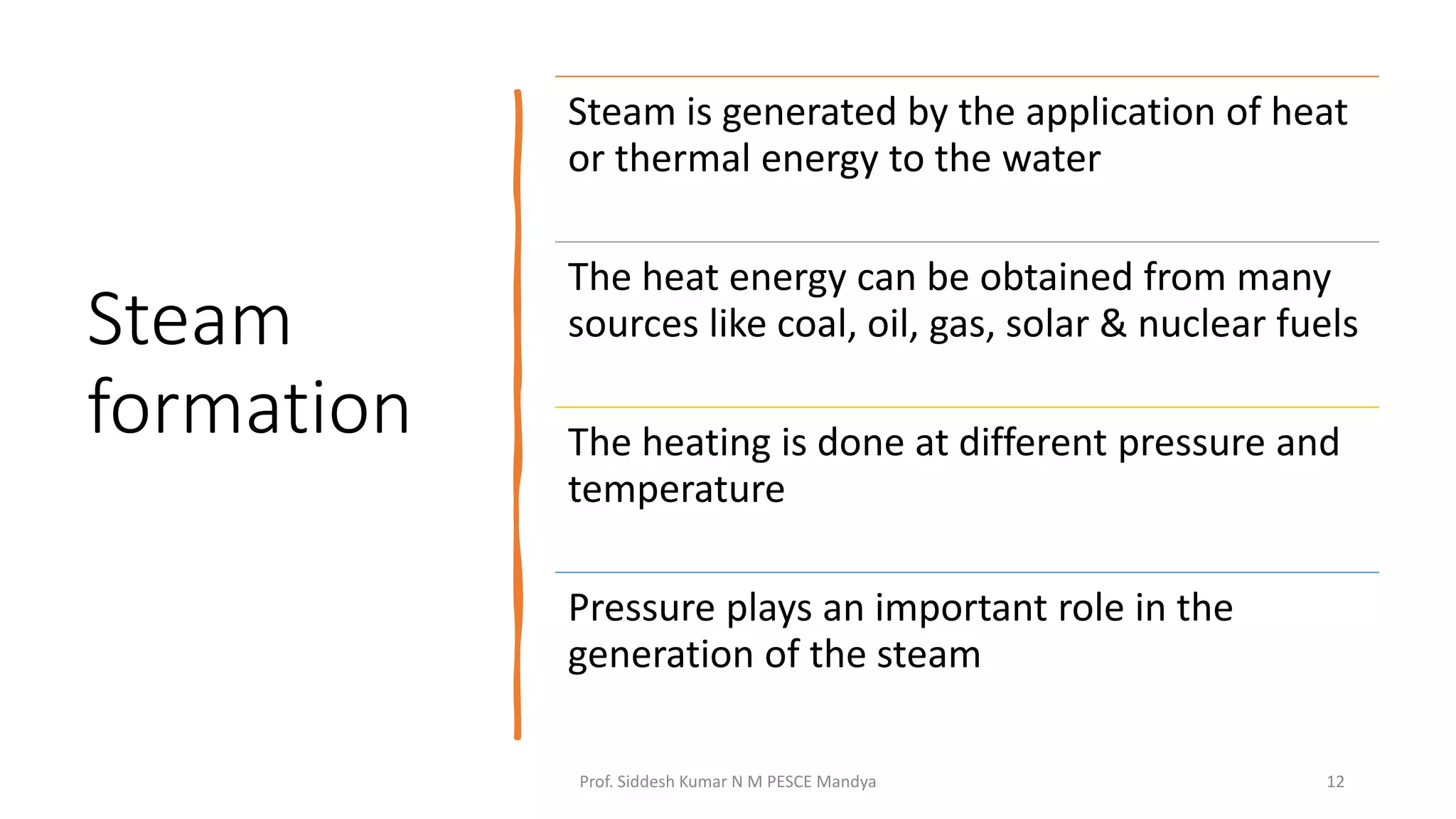 Steam formation and turbines | PPTX