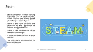 Steam formation and turbines | PPTX