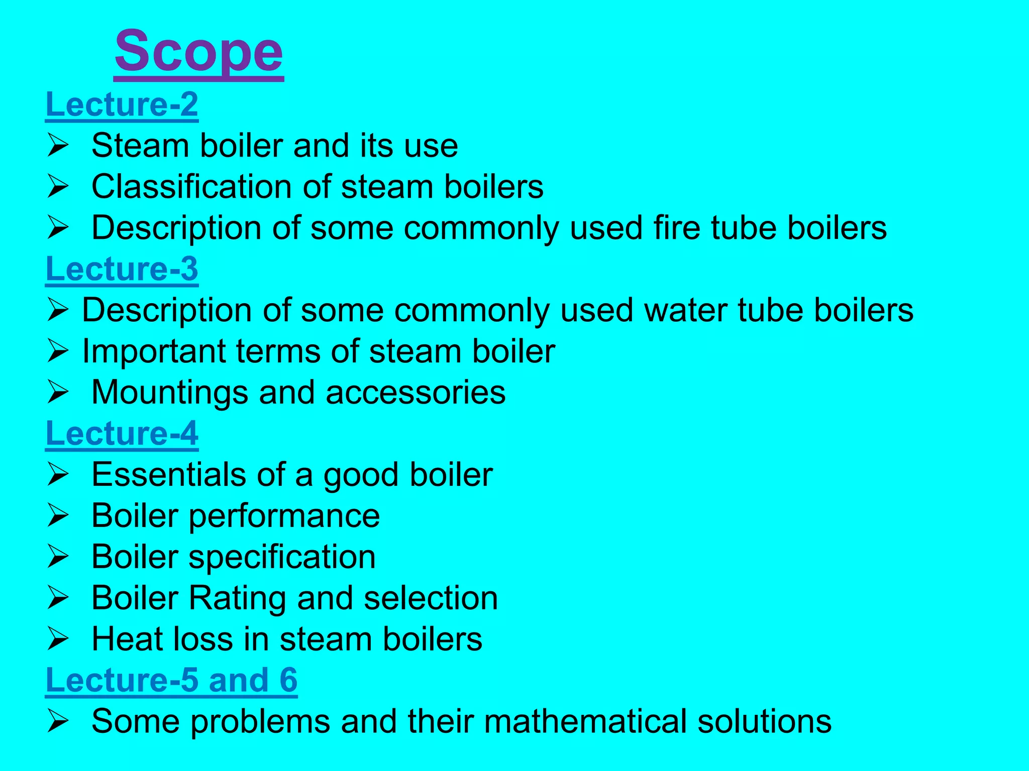 Steam Generation Units (boilers) with their mountings and accessories | PPT