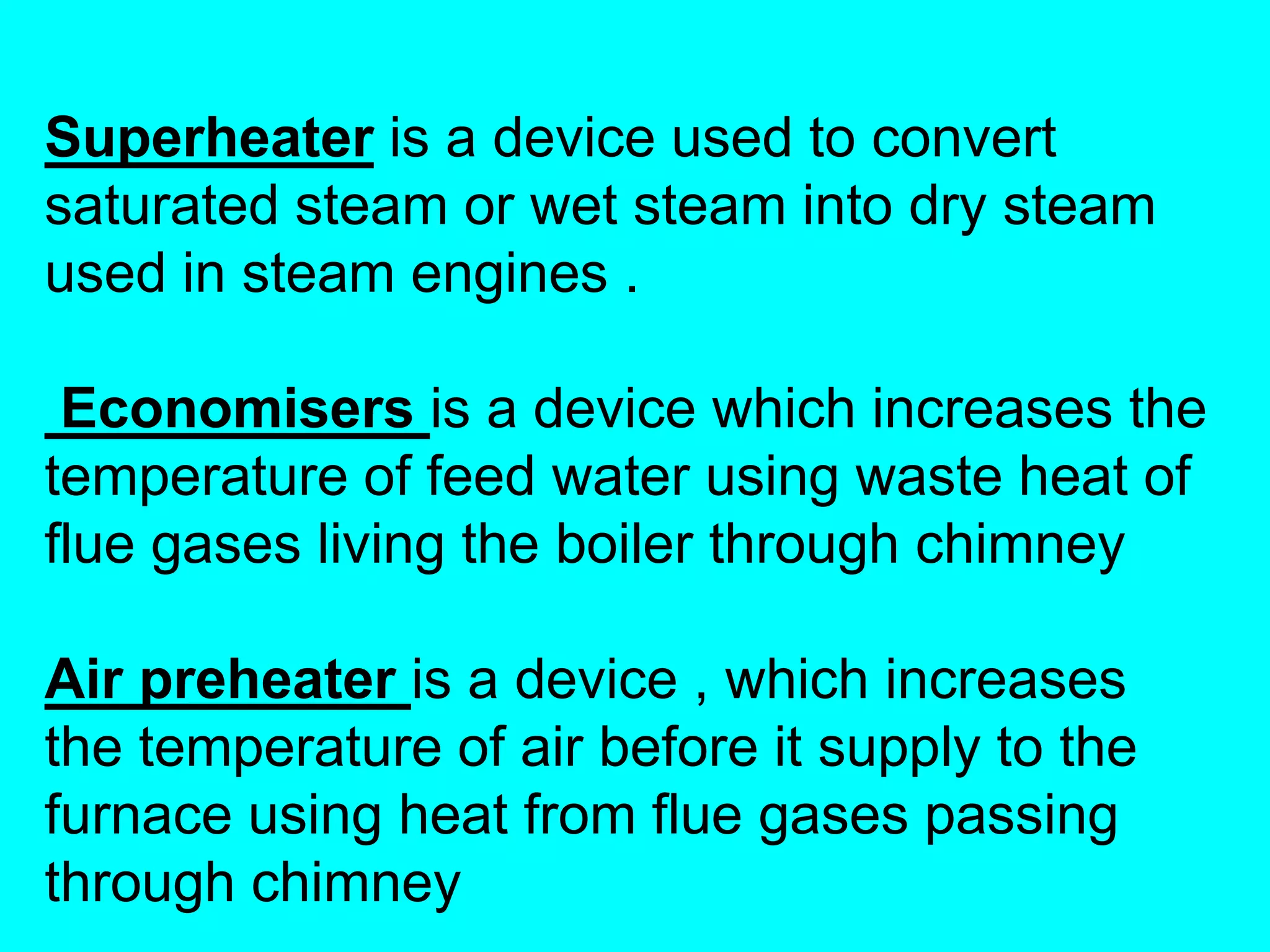 Steam Generation Units (boilers) with their mountings and accessories | PPT