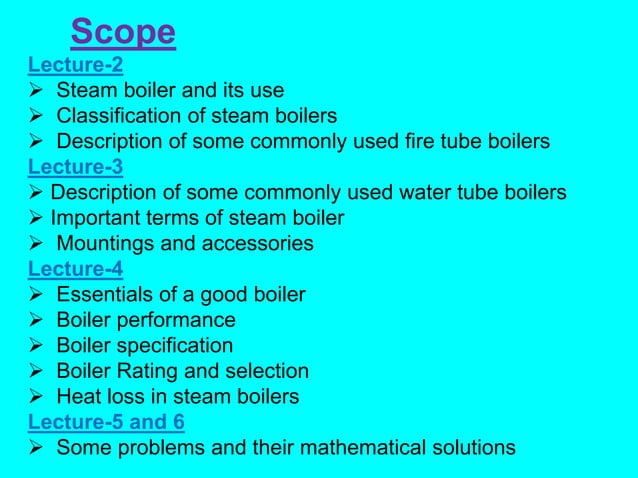 Steam Generation Units (boilers) with their mountings and accessories | PPT
