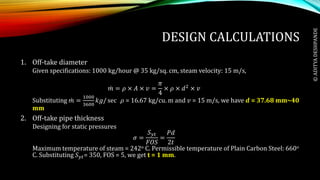 Steam Header Design in Fluid (Steam) System | PDF