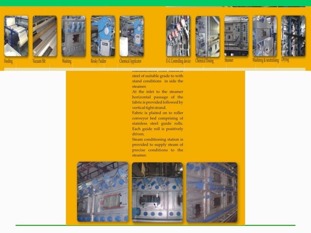 use of steaming in textile processing machinery | PPTX | Needlework ...