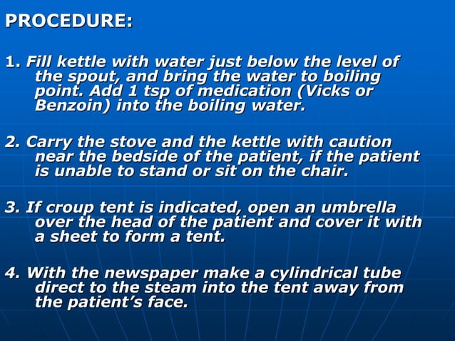 steam inhalation ppt | PPT