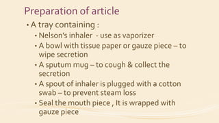 Steaminhalation SHIVA NAGU | PPT