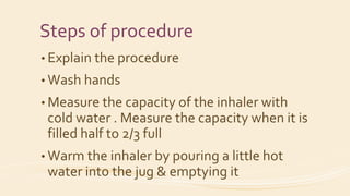 Steaminhalation SHIVA NAGU | PPT