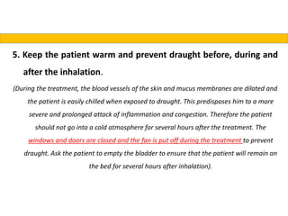 Steam inhalation | PPTX