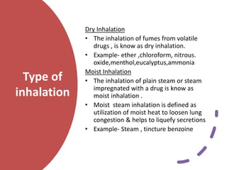 Steam inhalators- Usage and Maintenance | PPTX