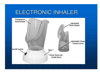 Steam inhalators- Usage and Maintenance | PPTX