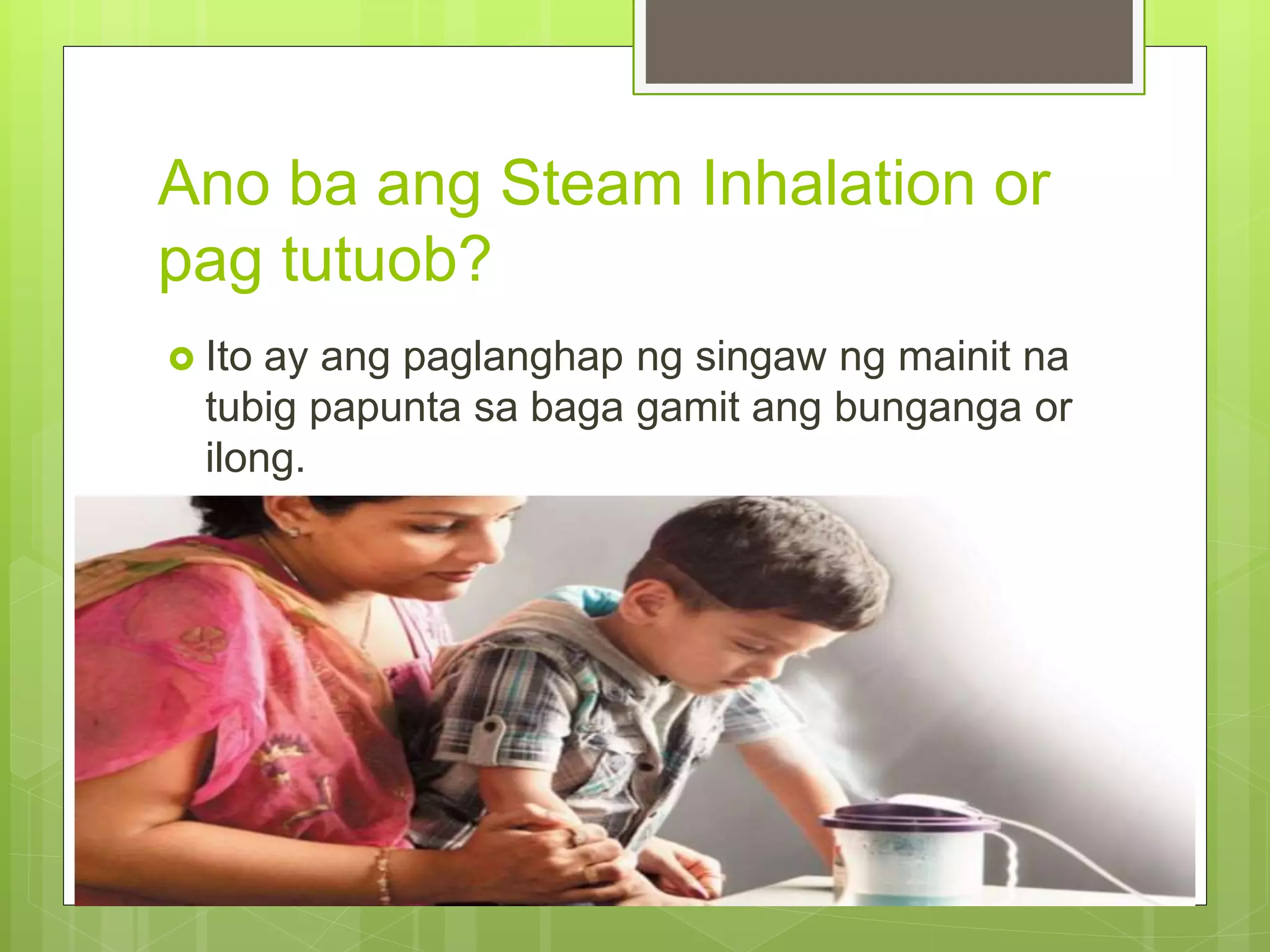 Steam Inhalation | PPT