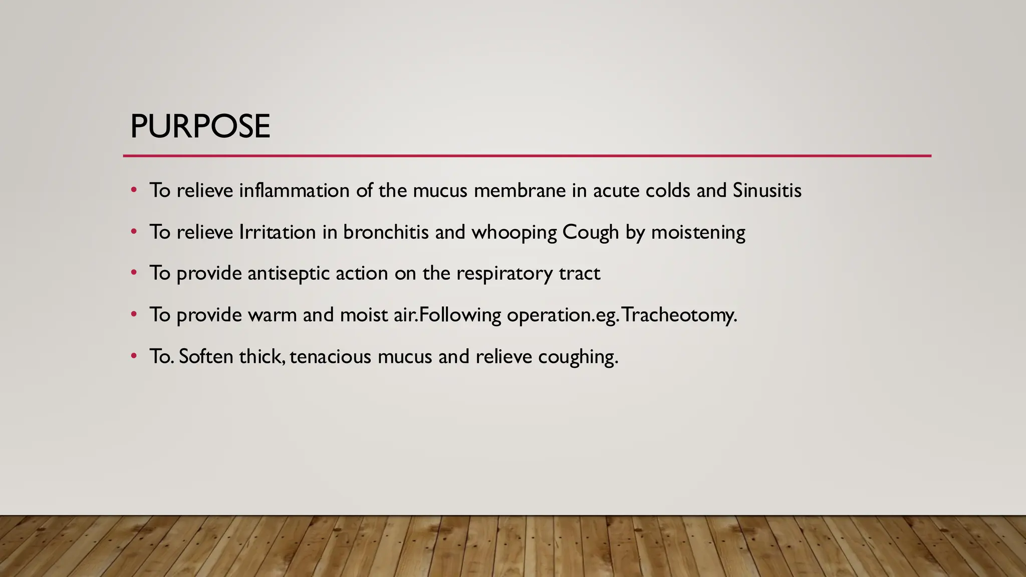STEAM INHALATION (TOUSIF).pdf bsc nursing | PPT