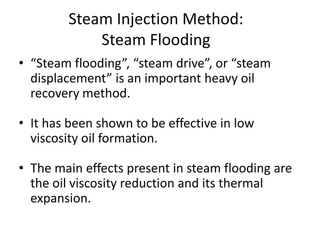Steam injection | PPT
