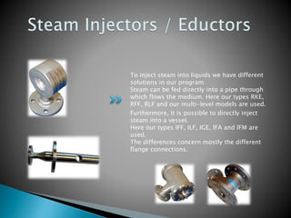 Steam Injectors / Mixing Nozzles | PPSX