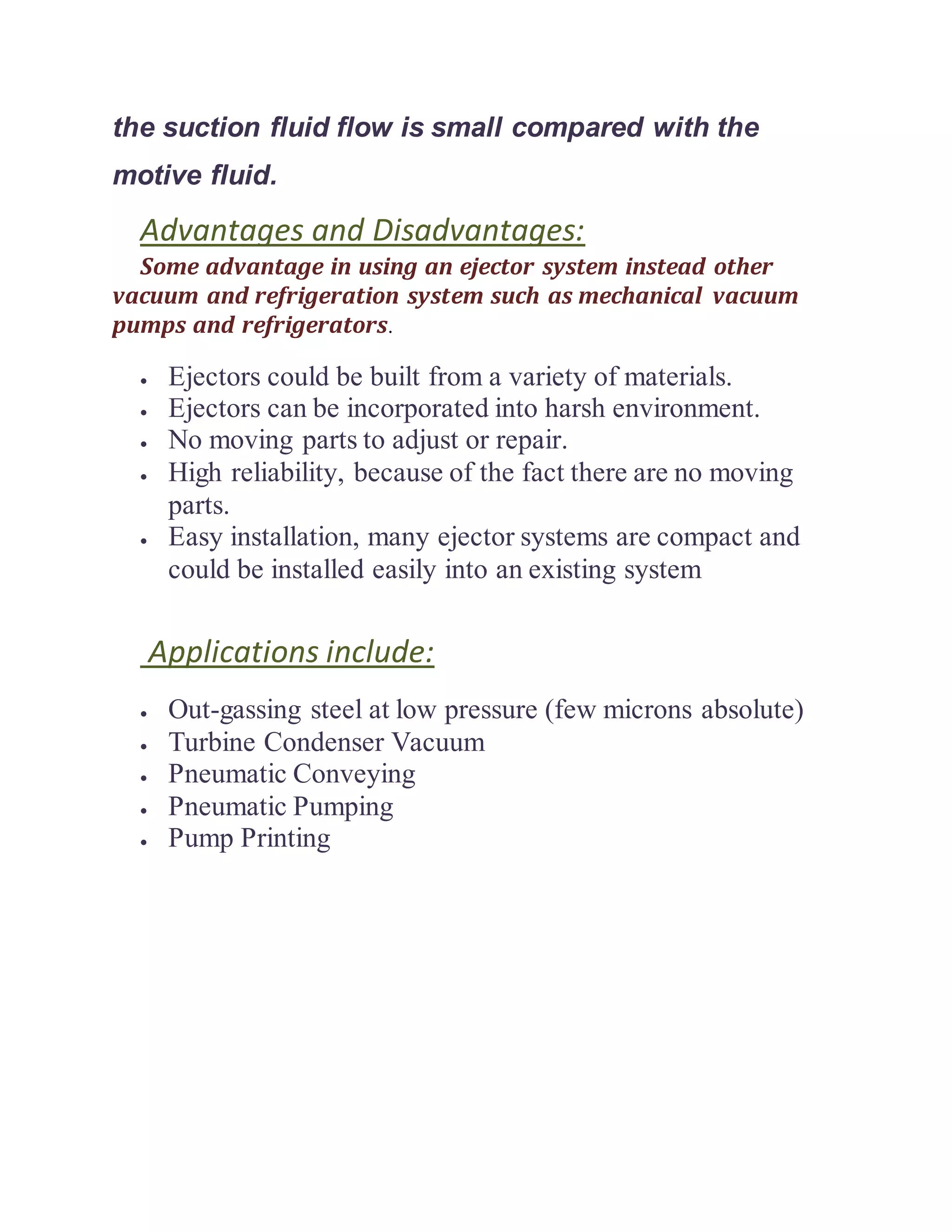 Steam jet ejectors | DOCX