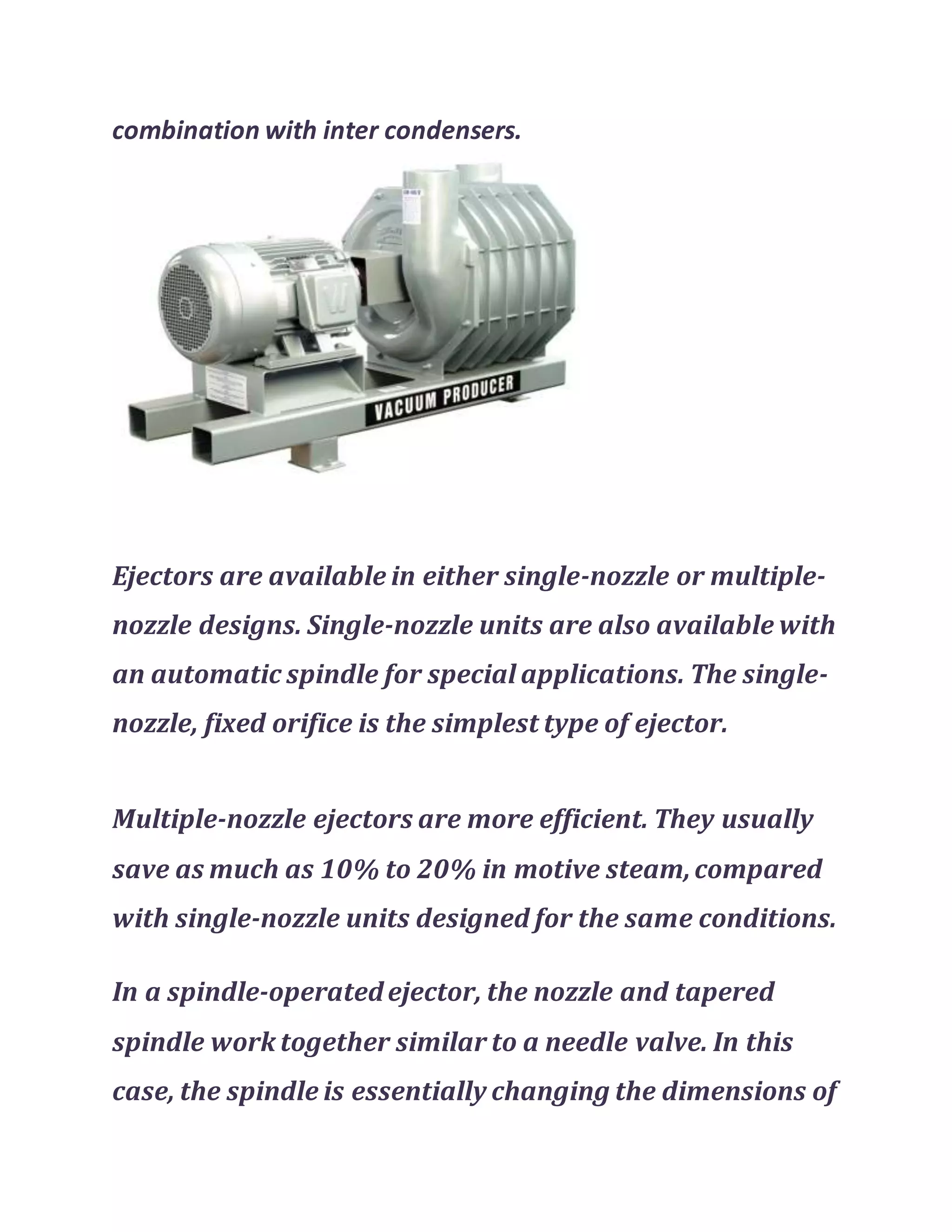 Steam jet ejectors | DOCX