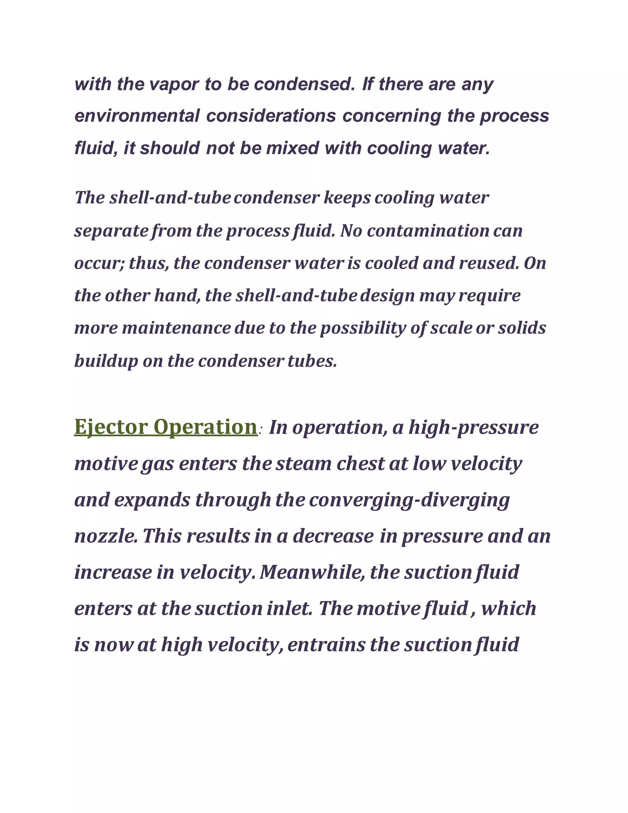 Steam jet ejectors | DOCX