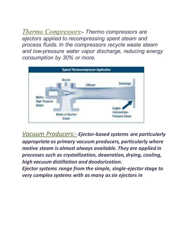 Steam jet ejectors | DOCX | Physics | Science