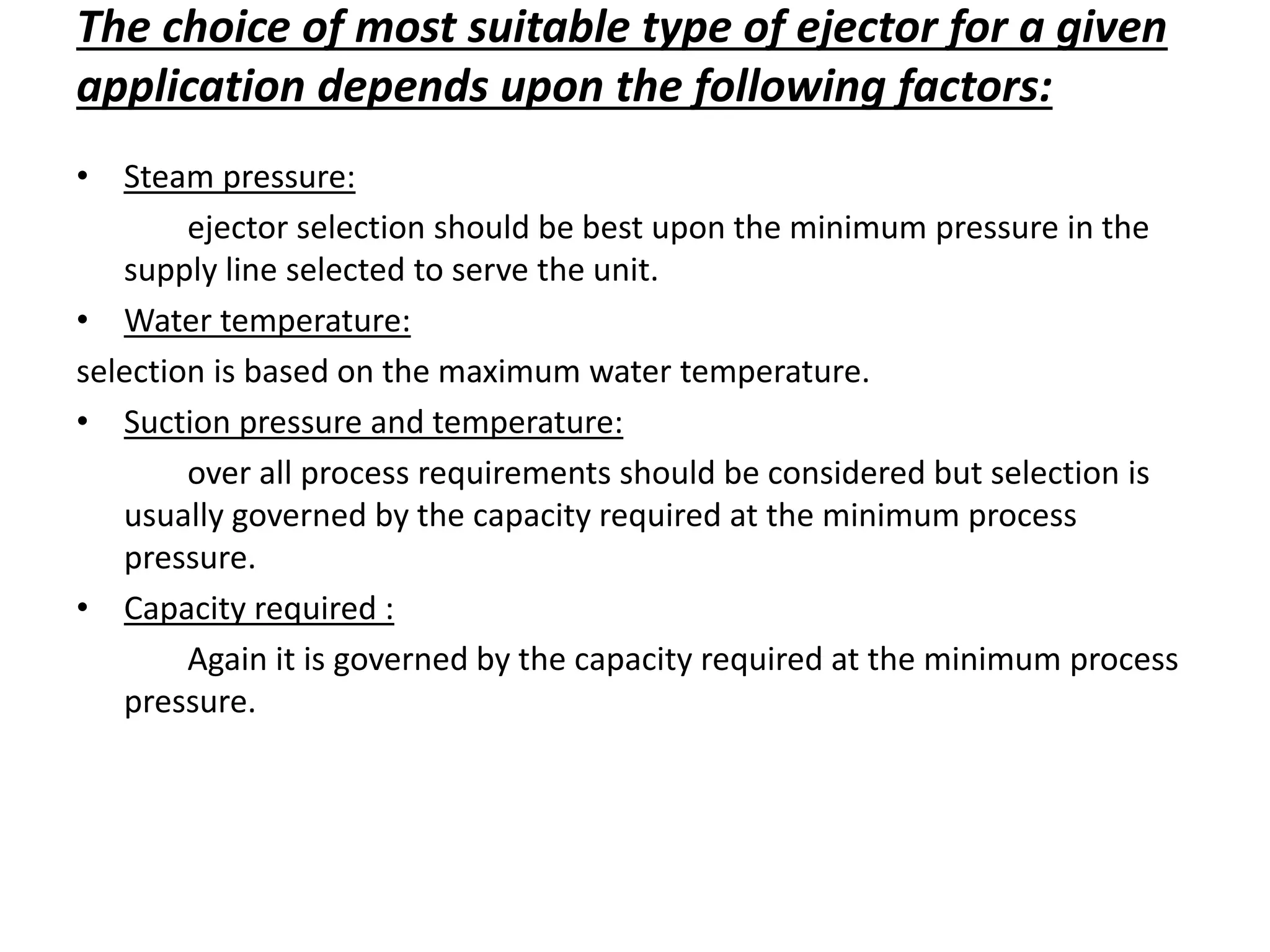 Steam jet ejectors 1 | PPTX