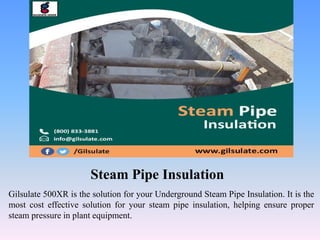 Steam pipe insulation | PPTX