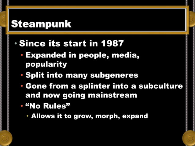 Steampunk: Roots and Branches | PPT